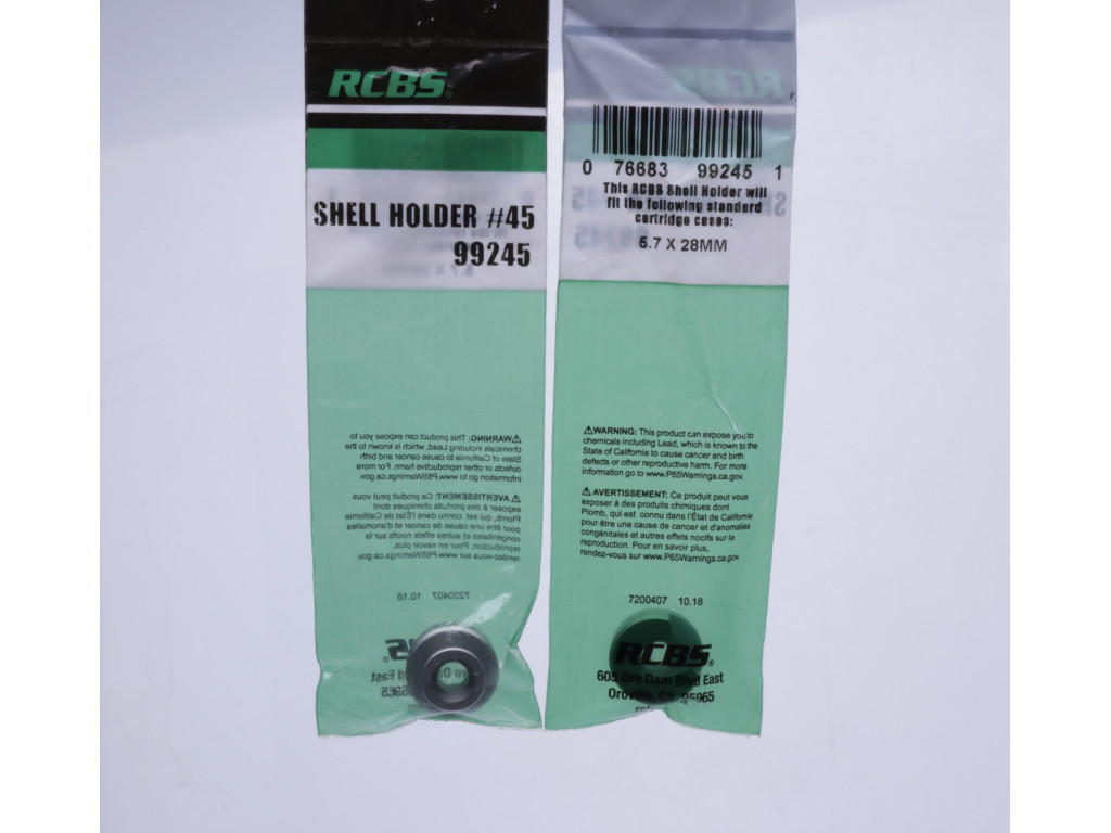 RCBS Reloading Equipment Shell Holder, #45